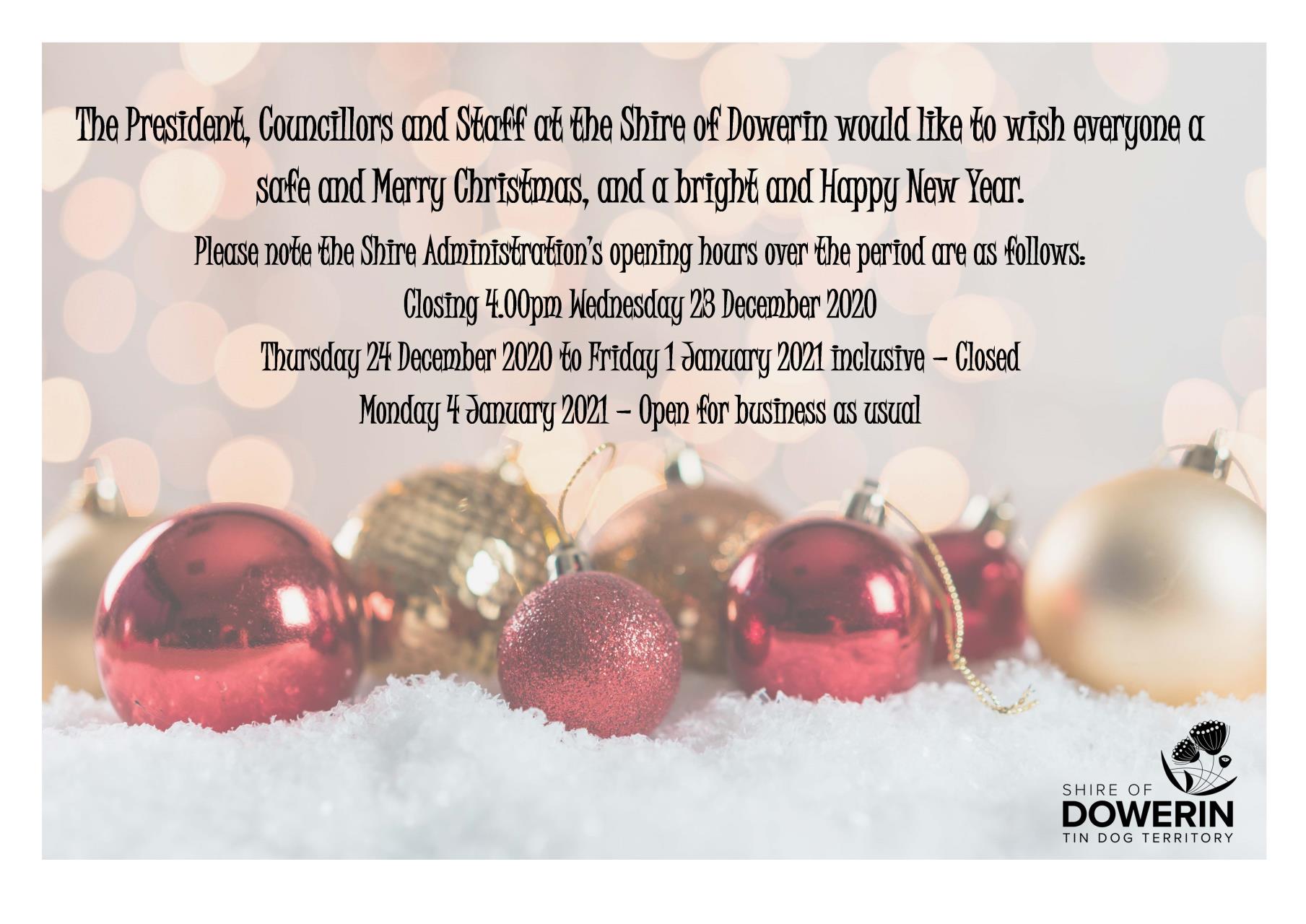 General » Shire of Dowerin